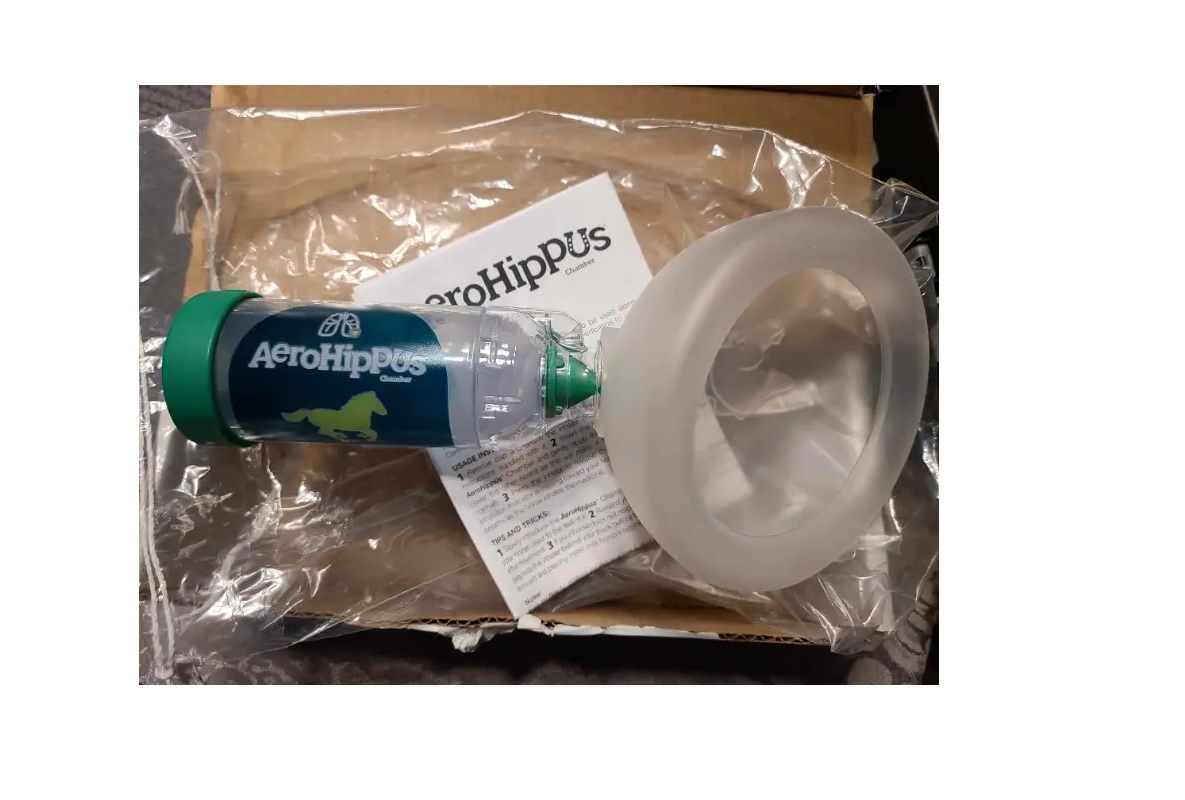 Equine Aerosol Chamber with Flow-Vu Horse Inhaler Spacer – VESP